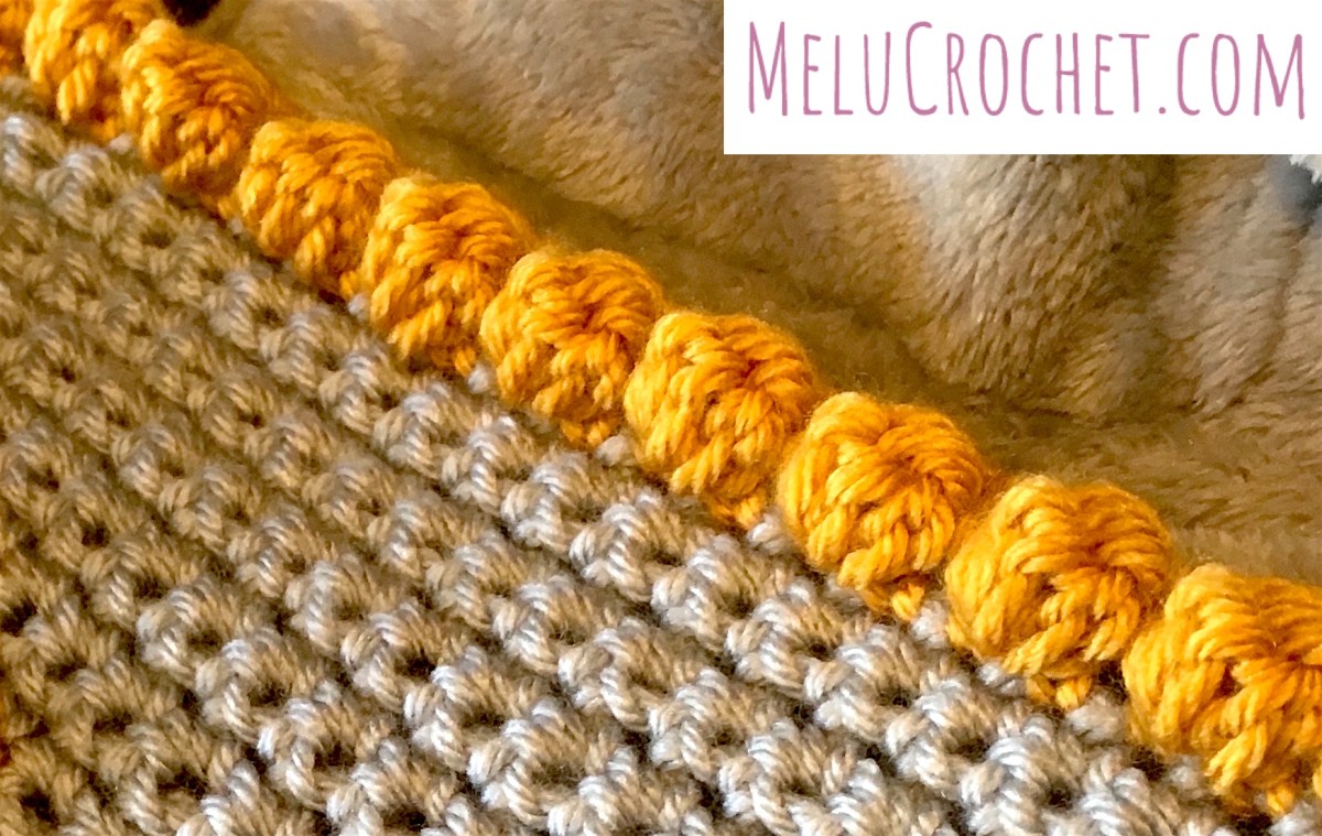 Melu Crochet: How to add a Bobble Stitch Edging/Border – Melu Crochet