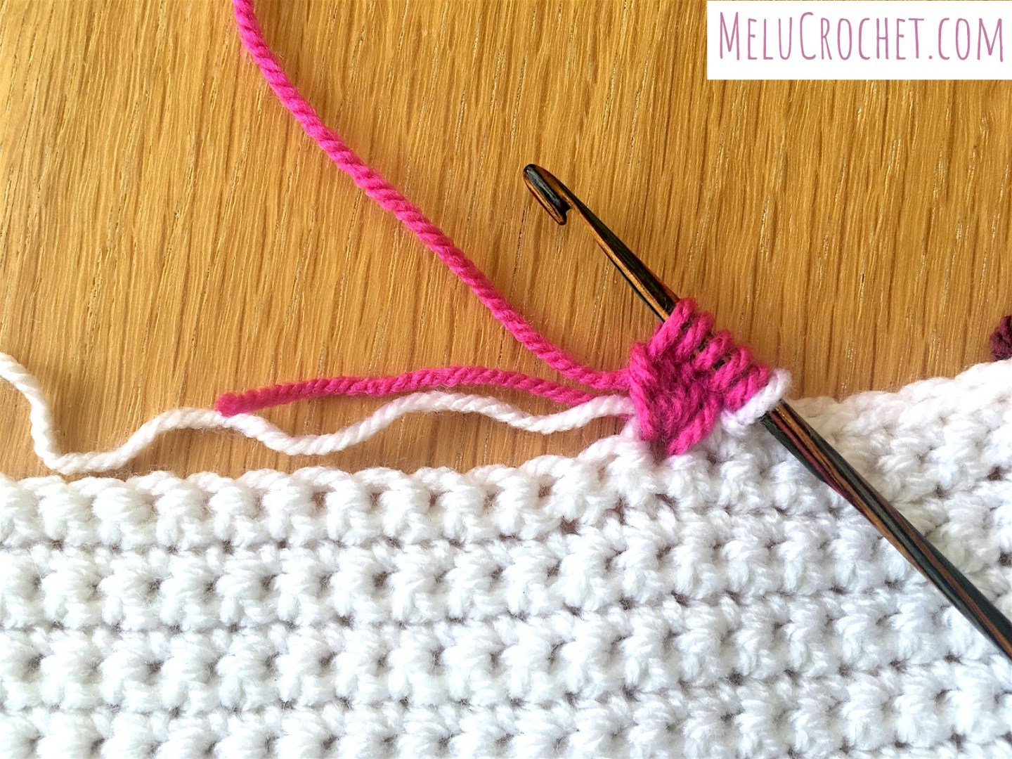 Melu Crochet Guide: Bobble Stitch with colour changes – Melu Crochet