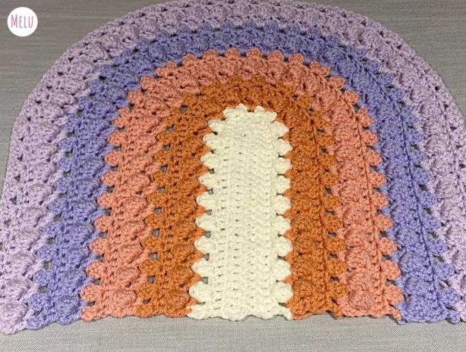 Melu Crochet: Granny Bobblina Rainbow Blanket – Melu Crochet
