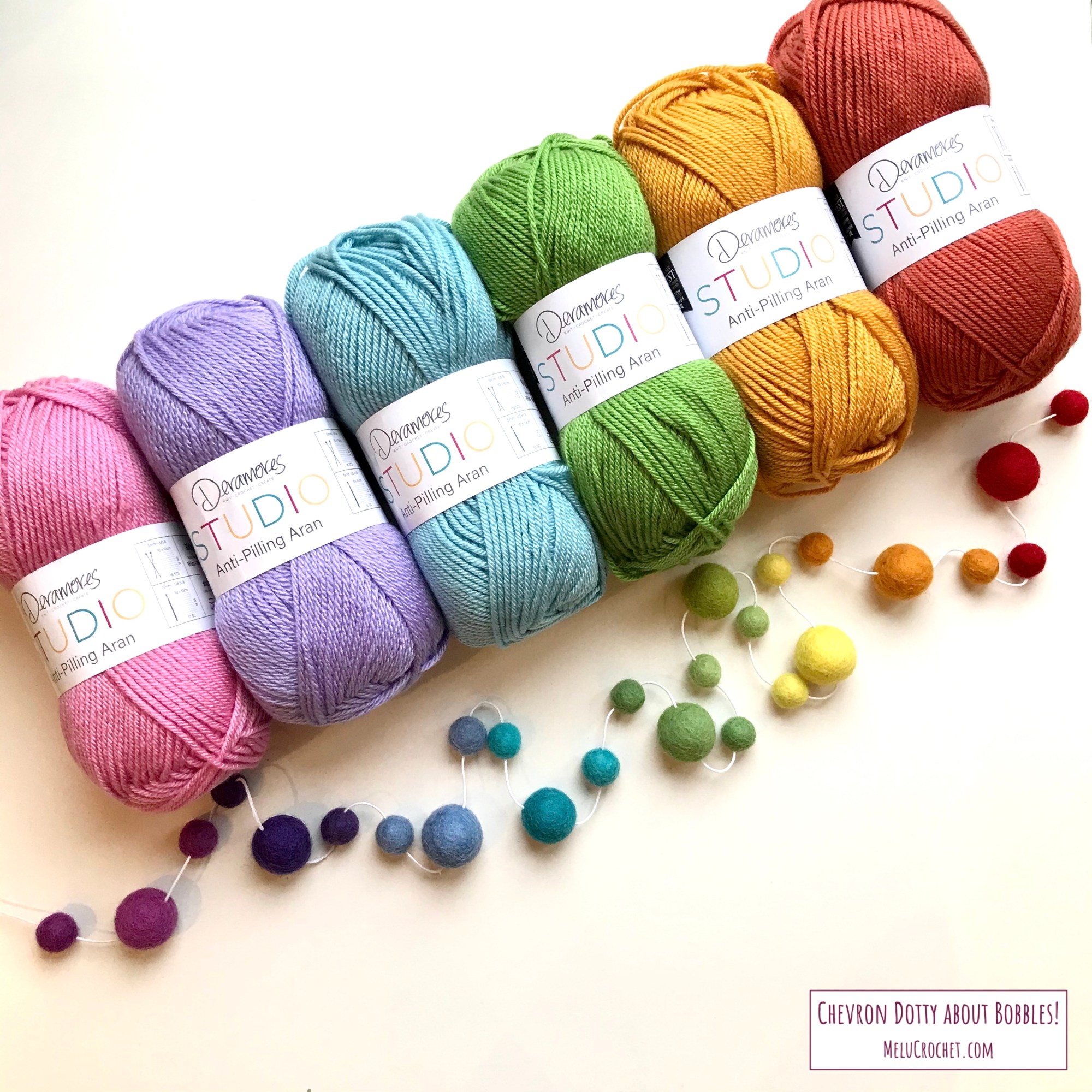 Chevron Dotty about Bobbles Blanket by Melu Crochet – Melu Crochet