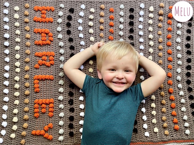 Smarties Bobble Name Blanket by Melu Crochet – Melu Crochet