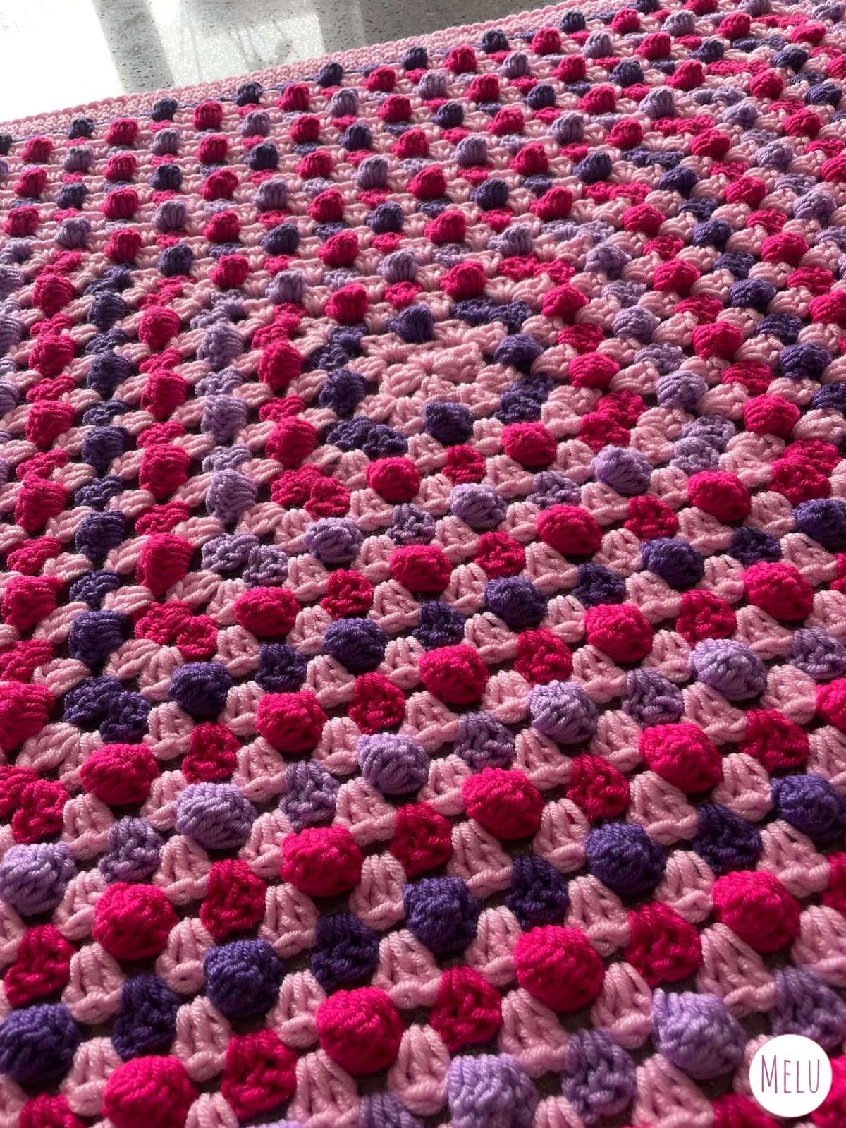 Bella’s Bobble Granny Square Blanket by Melu Crochet – Melu Crochet