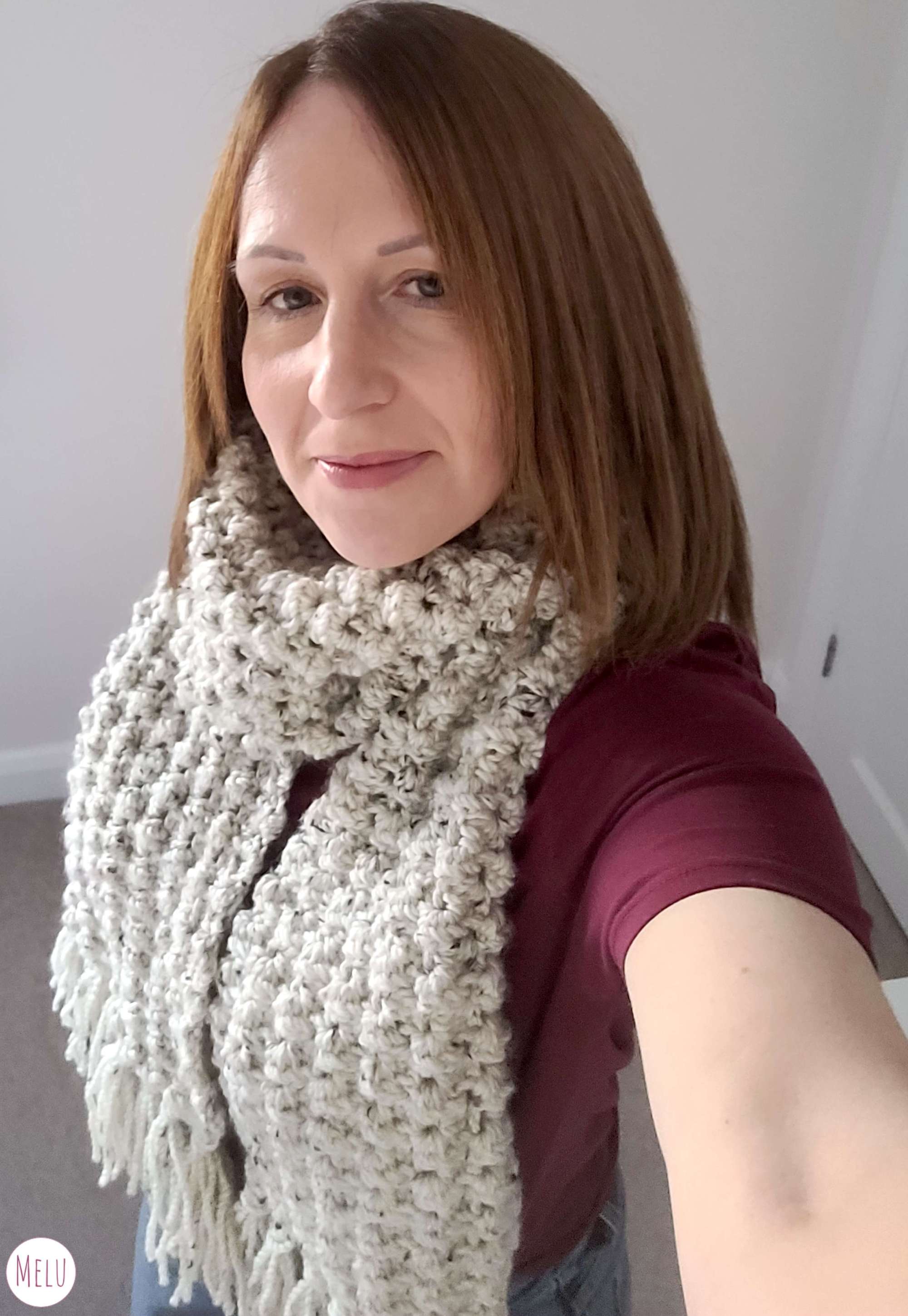 Mindfulness Scarf Pattern by Melu Crochet – Melu Crochet
