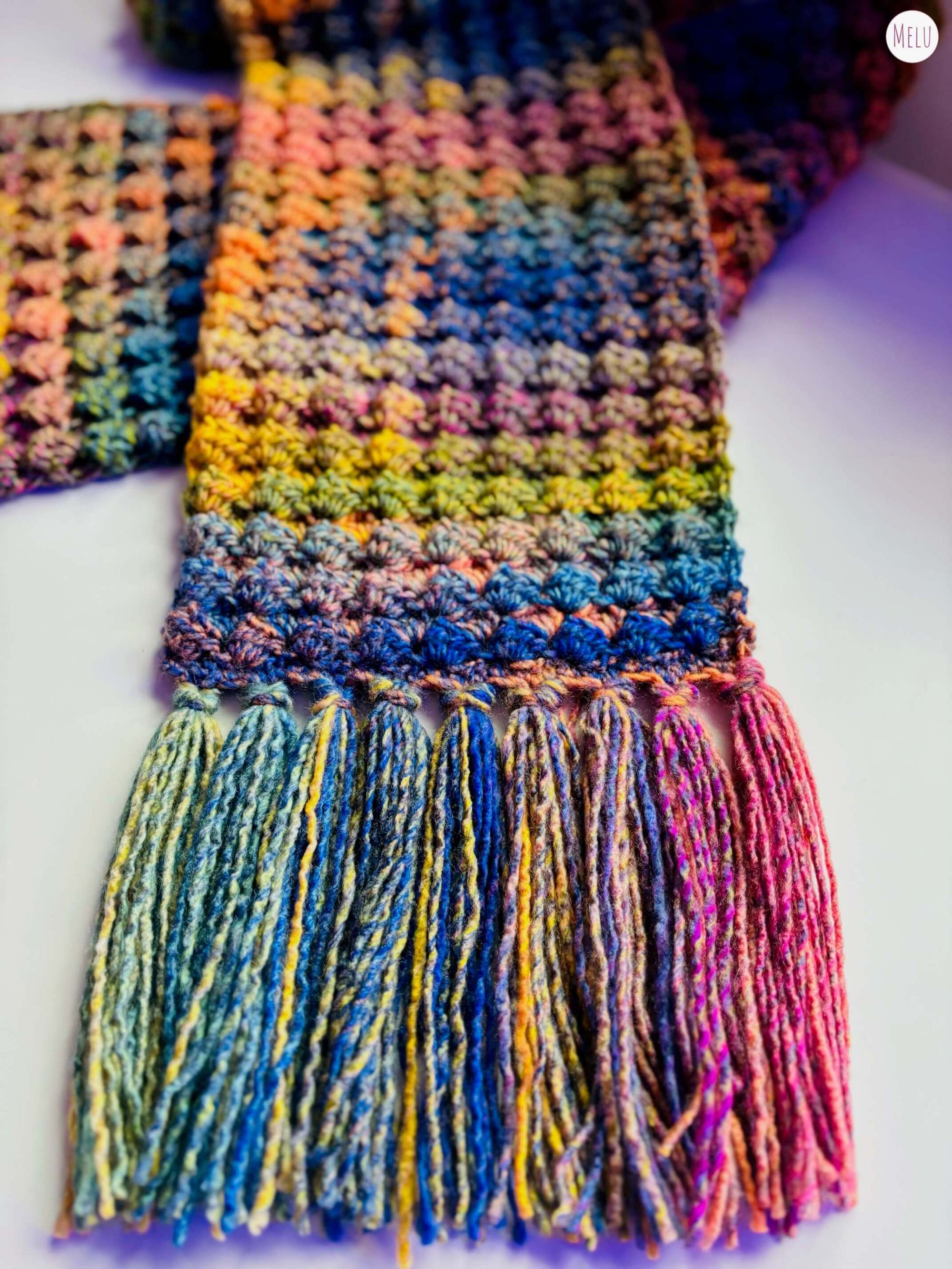 Mindfulness Scarf Pattern by Melu Crochet – Melu Crochet