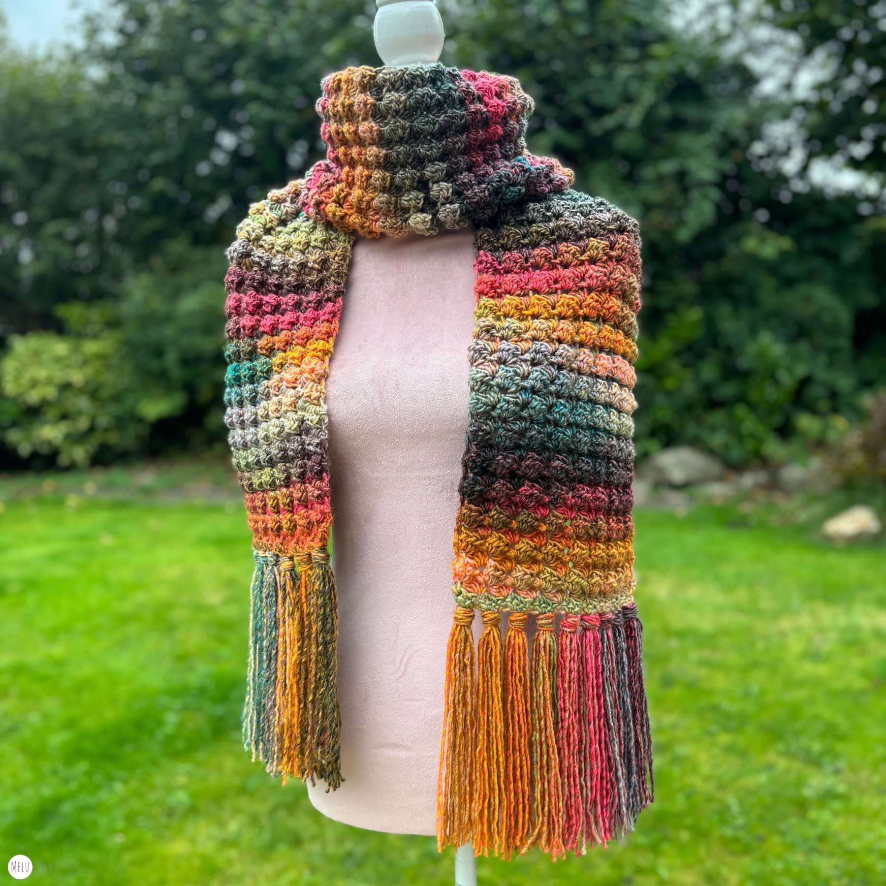 Mindfulness Scarf Pattern by Melu Crochet – Melu Crochet