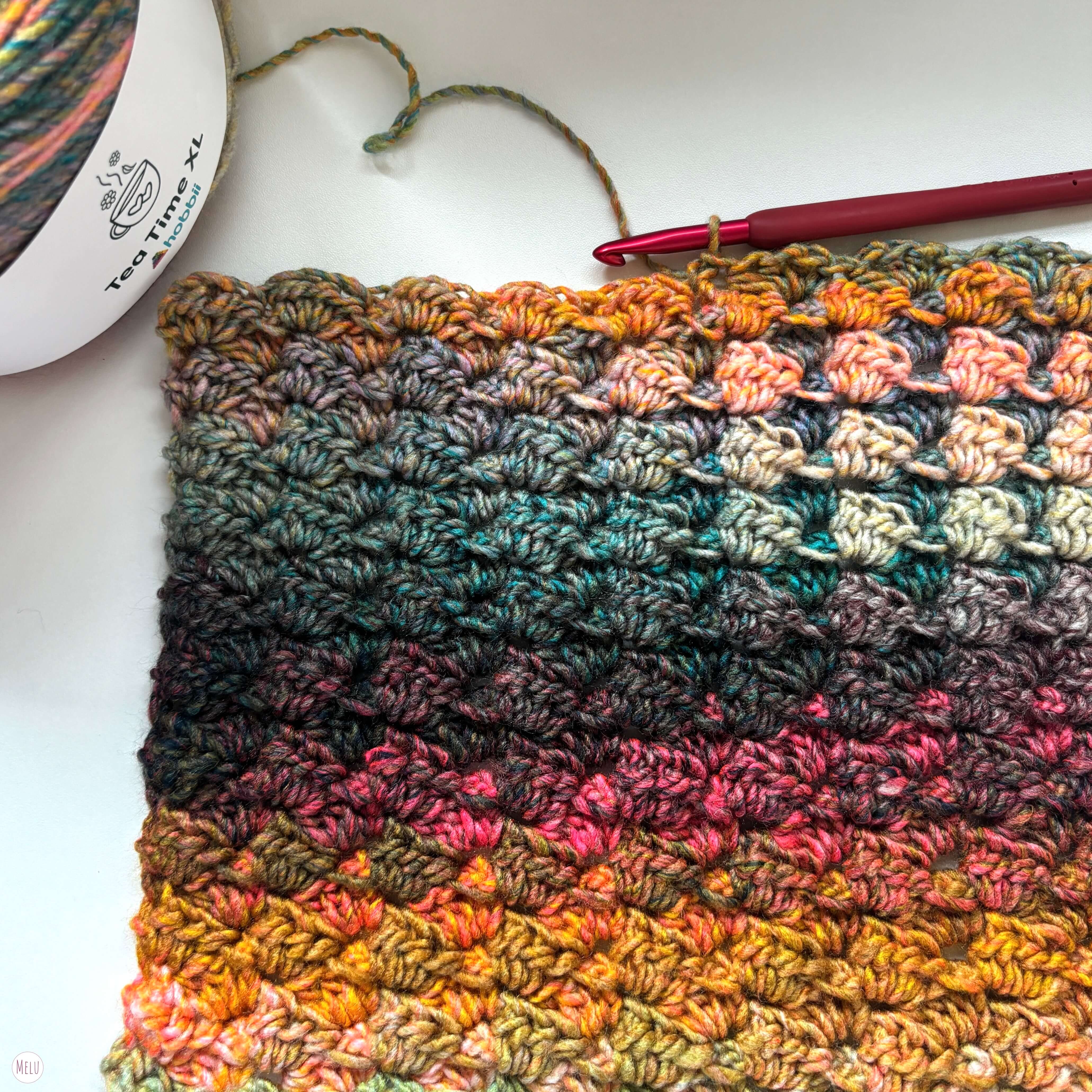 Mindfulness Scarf Pattern by Melu Crochet – Melu Crochet