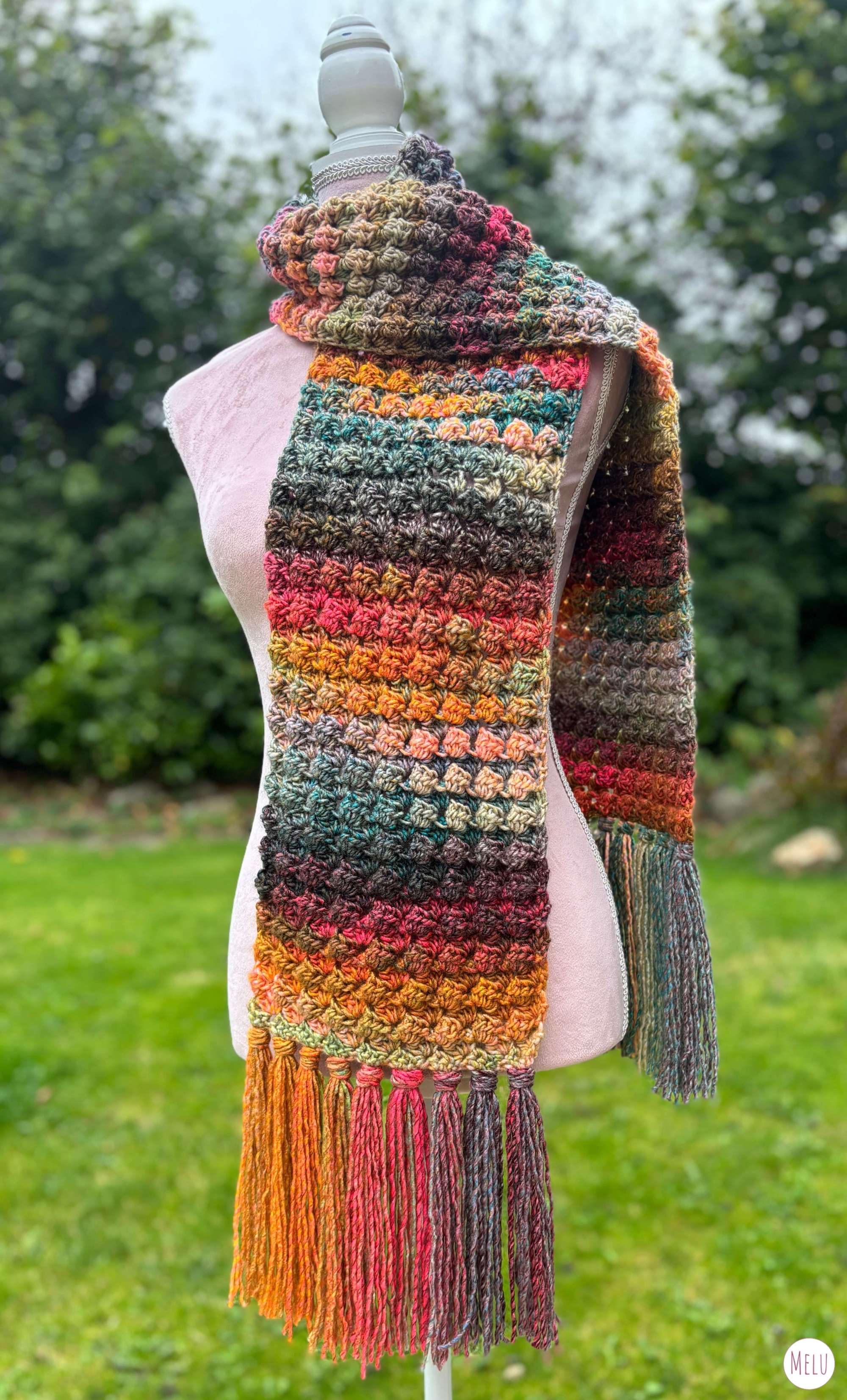Mindfulness Scarf Pattern by Melu Crochet – Melu Crochet