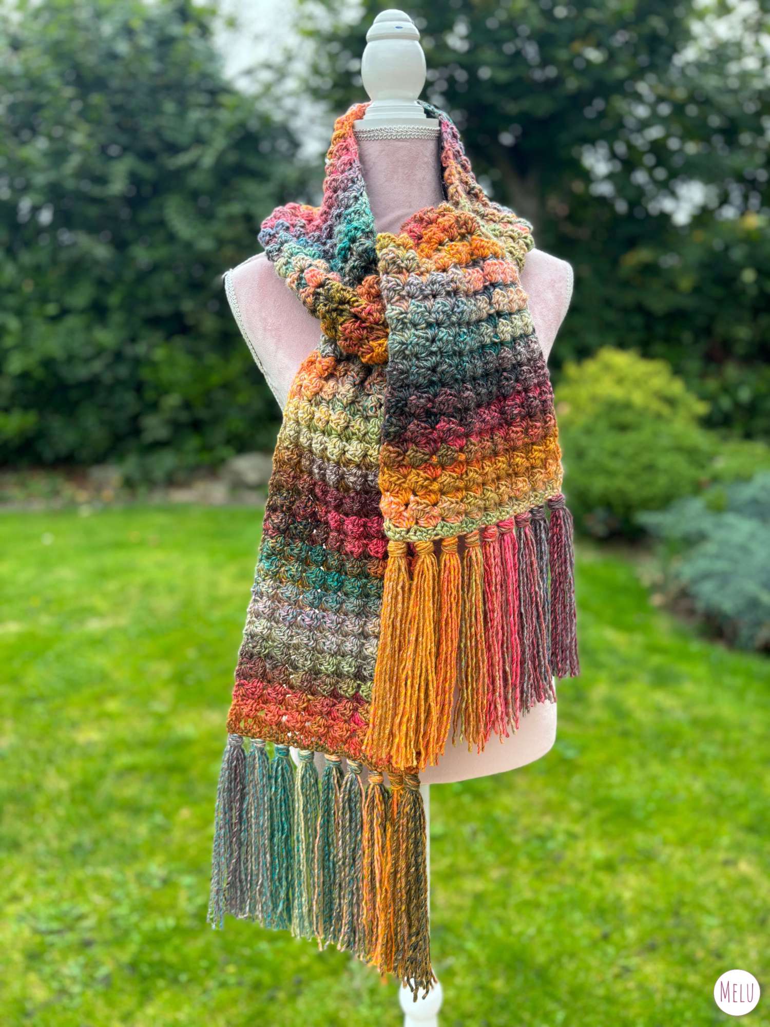 Mindfulness Scarf Pattern by Melu Crochet – Melu Crochet