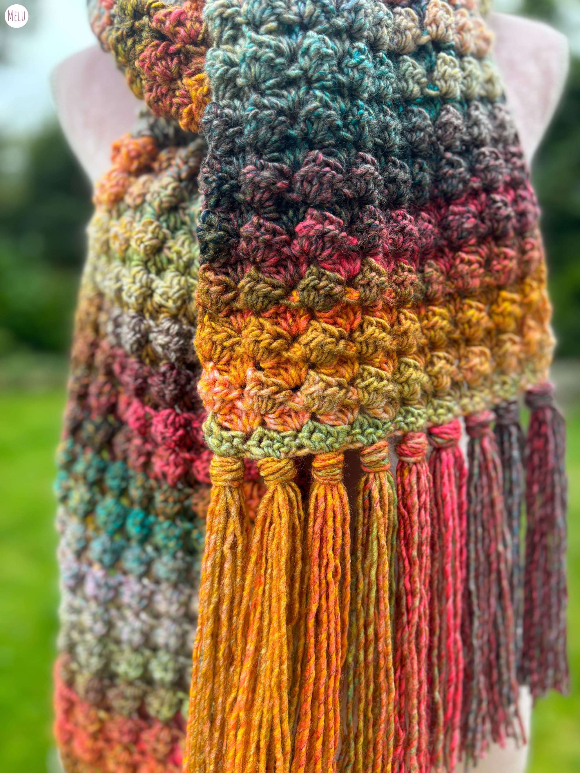 Mindfulness Scarf Pattern by Melu Crochet – Melu Crochet