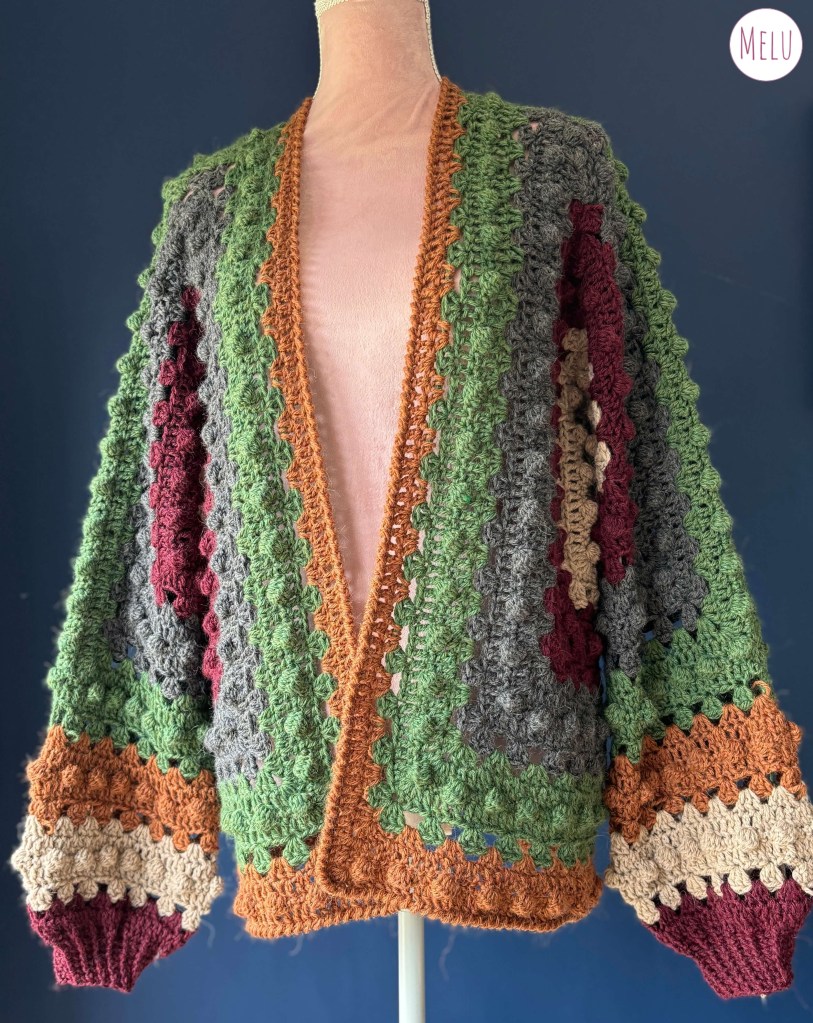 Bobblina Longline Hexi Cardi Crochet Pattern by Melu Crochet – Melu Crochet