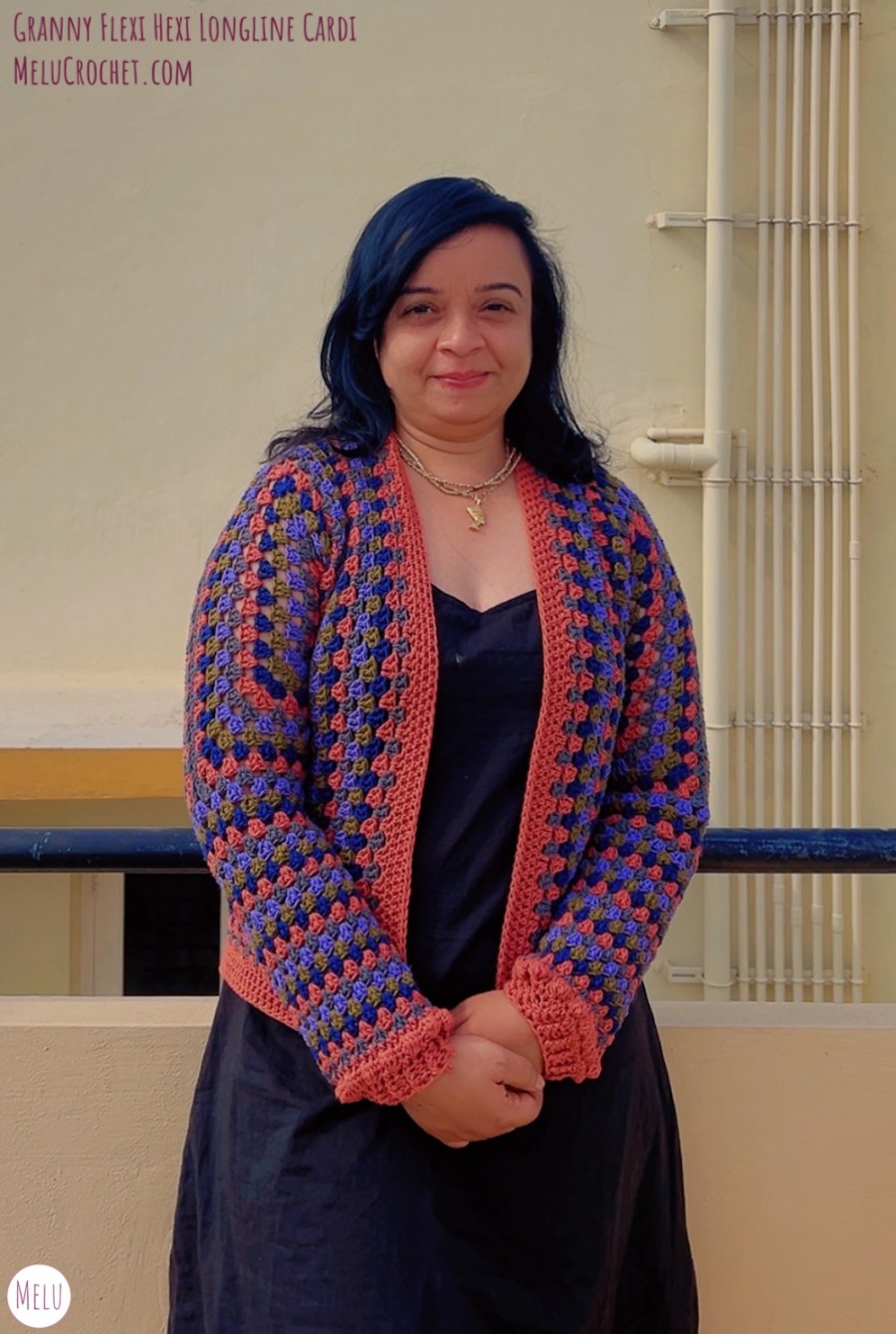 Granny Flexi Hexi Longline Cardi Pattern by Melu Crochet – Melu Crochet