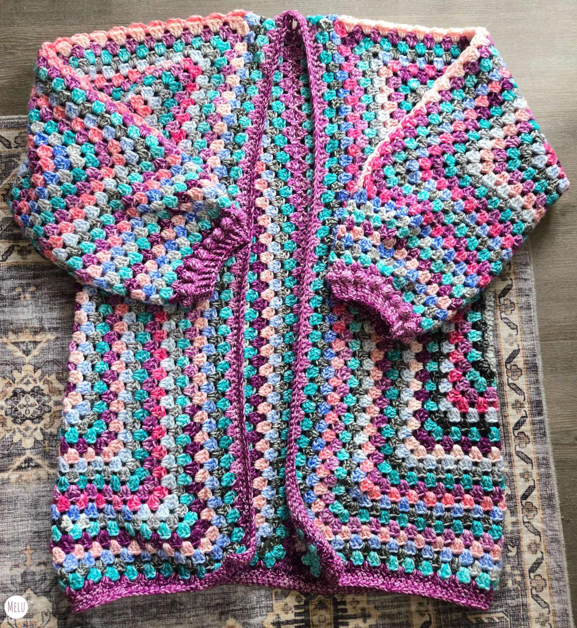 Granny Flexi Hexi Longline Cardi Pattern by Melu Crochet – Melu Crochet