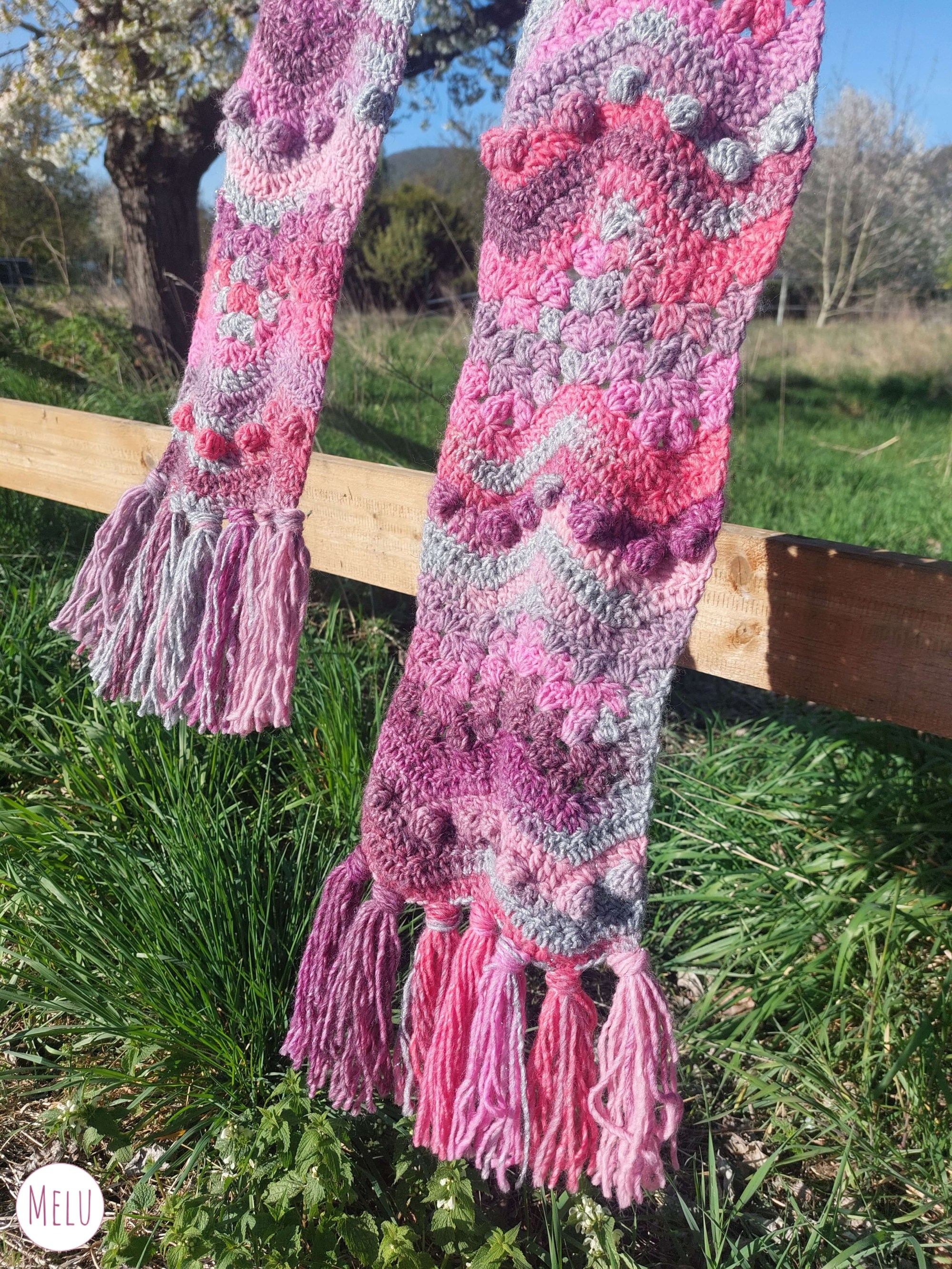 Boho Breeze Scarf Pattern by Melu Crochet – Melu Crochet